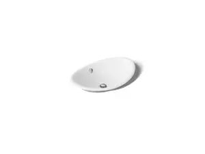 KOHLER Iron Plains 20-3/4" Oval Vessel Bathroom Sink - One-color
