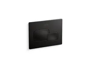 KOHLER Cue Flush Actuator Plate For 2"x 4" In-wall Tank And Carrier System - Black Black