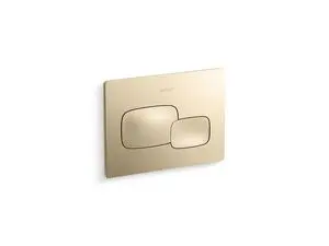 KOHLER Cue Flush Actuator Plate For 2"x 4" In-wall Tank And Carrier System - Vibrant French Gold