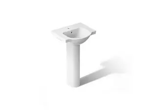 KOHLER Veer 21" Rectangular Pedestal Bathroom Sink - One-color