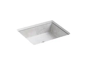 KOHLER Empress Bouquet Kathryn 19-3/4" Square Undermount Bathroom Sink, No Overflow - One-color