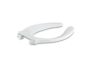 KOHLER Stronghold Commercial Elongated Toilet Seat With Integrated Handle, Self-sustaining Check Hinge And Antimicrobial Agent - White