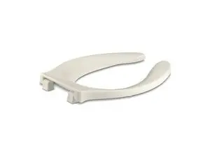 KOHLER Stronghold Elongated Toilet Seat With Integrated Handle And Self-sustaining Check Hinge Biscuit