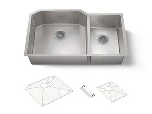 KOHLER Strive 35-1/2" Undermount Double-bowl Kitchen Sink - One-color