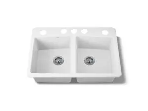 KOHLER Brookfield 33" Undermount Double-bowl Kitchen Sink