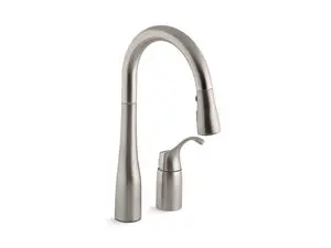 KOHLER Simplice Pull-down Bar Sink Faucet With Three-function Sprayhead