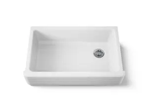 KOHLER Hayridge Whitehaven 35-11/16" Undermount Single-bowl Farmhouse Kitchen Sink - One-color