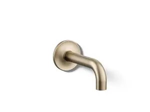 KOHLER Purist Wall-mount Bath Spout - Vibrant Brushed Bronze