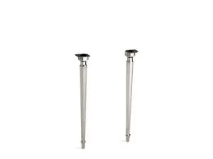 KOHLER Kathryn Octagonal Tapered Brass Table Legs Vibrant Polished Nickel