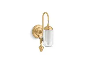 KOHLER Artifacts One-light Adjustable Sconce Brushed Moderne Brass