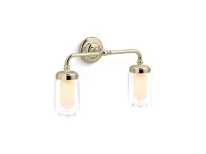 KOHLER Artifacts Two-light Sconce French Gold