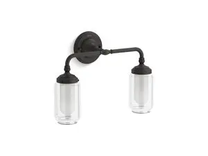 KOHLER Artifacts Two-light Sconce - Matte Black