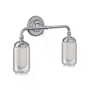 KOHLER Artifacts Two-light Sconce Polished Chrome