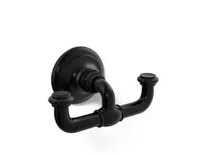 KOHLER Artifacts Double Robe Hook Matte Black