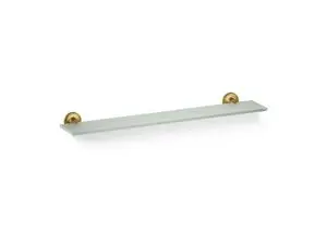 KOHLER Purist Glass Shelf - Vibrant Brushed Moderne Brass