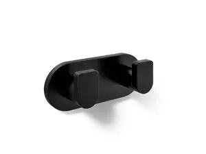 KOHLER Composed Double Robe Hook - Matte Black