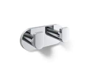KOHLER Composed Double Robe Hook - Polished Chrome