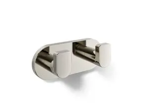 KOHLER Composed Double Robe Hook - Vibrant Polished Nickel