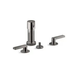 KOHLER Composed Widespread Bidet Faucet With Lever Handles - Vibrant Titanium