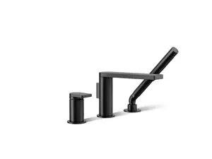 KOHLER Composed Deck-mount Bath Faucet With Handshower Matte Black