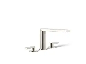 KOHLER Composed Deck-mount Bath Faucet With Lever Handles - Vibrant Polished Nickel