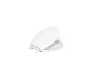 KOHLER Cachet Nightlight Readylatch Quiet-close Round-front Toilet Seat - White