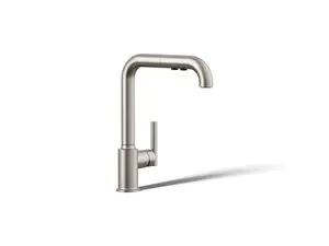 KOHLER Purist Pull-out Kitchen Sink Faucet With Three-function Sprayhead - One-color