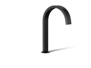KOHLER Components Deck-mount Bath Spout With Ribbon Design - Matte Black