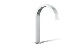 KOHLER Components Deck-mount Bath Spout With Ribbon Design - Polished Chrome