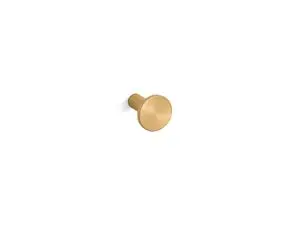 KOHLER Purist Cabinet Knob - Vibrant Brushed Moderne Brass