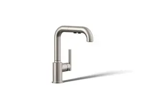 KOHLER Purist Pull-out Kitchen Sink Faucet With Three-function Sprayhead - One-color