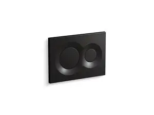 KOHLER Lynk Flush Actuator Plate For 2"x 4" In-wall Tank And Carrier System - Black Black