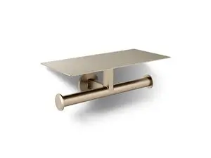 KOHLER Components Covered Double Toilet Paper Holder Vibrant Brushed Bronze