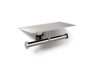 KOHLER Components Covered Double Toilet Paper Holder Vibrant Titanium