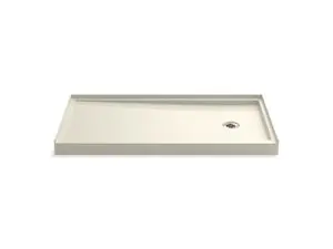 KOHLER Rely 60" X 32" Alcove Shower Base, Right Drain - One-color