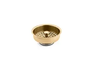 KOHLER Duostrainer Sink Strainer Basket Vibrant Brushed Moderne Brass