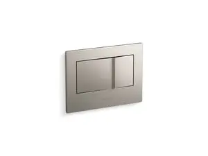 KOHLER Bevel Flush Actuator Plate For 2"x4" In-wall Tank And Carrier System - Vibrant Brushed Nickel