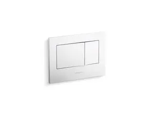 KOHLER Bevel Flush Actuator Plate For 2"x4" In-wall Tank And Carrier System - White