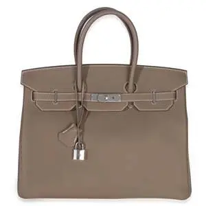 Hermès Etoupe Togo Birkin 35 Phw