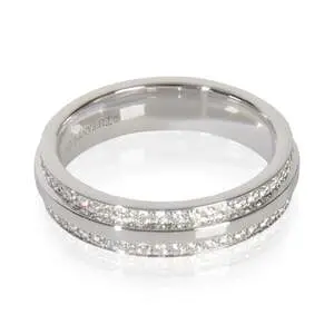 Tiffany & Co. White Gold Diamond T Narrow Band