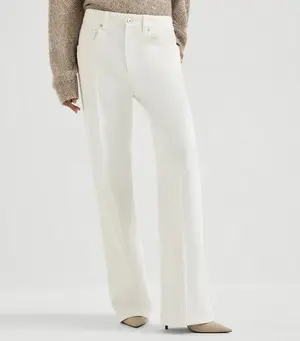 Brunello Cucinelli Flared Cotton Jeans