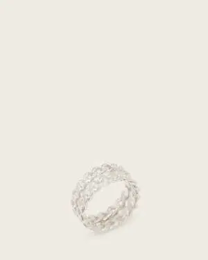 ALLSAINTS Perrie Chain Ring - Warm Silver
