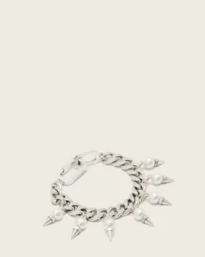 ALLSAINTS Rue Pearl Bracelet - Warm Silver