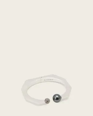 ALLSAINTS Ellie Hex Bracelet - Warm Silver