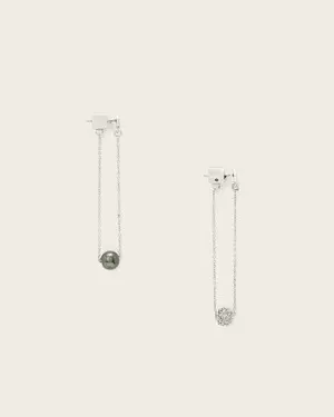 ALLSAINTS Ellie Loop Earrings - Warm Silver