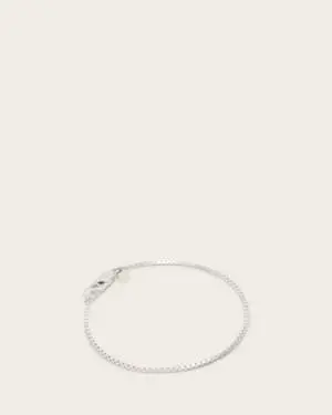ALLSAINTS Leor Slim Chain Bracelet - Warm Silver