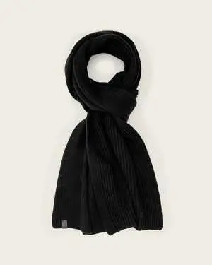 ALLSAINTS Iggy Wool Blend Scarf - Black