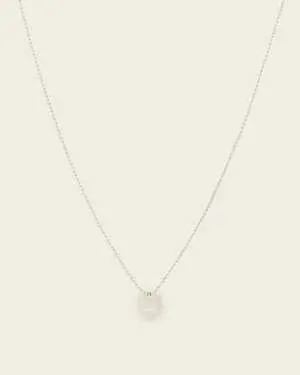 ALLSAINTS Jake Guitar Pick Pendant Necklace - Warm Silver