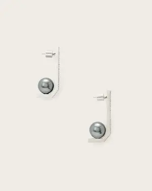 ALLSAINTS Ellie Drop Earrings - Warm Silver