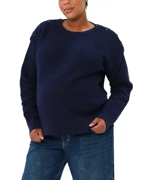 MARION Maternity & Nursing Sweater - Navy